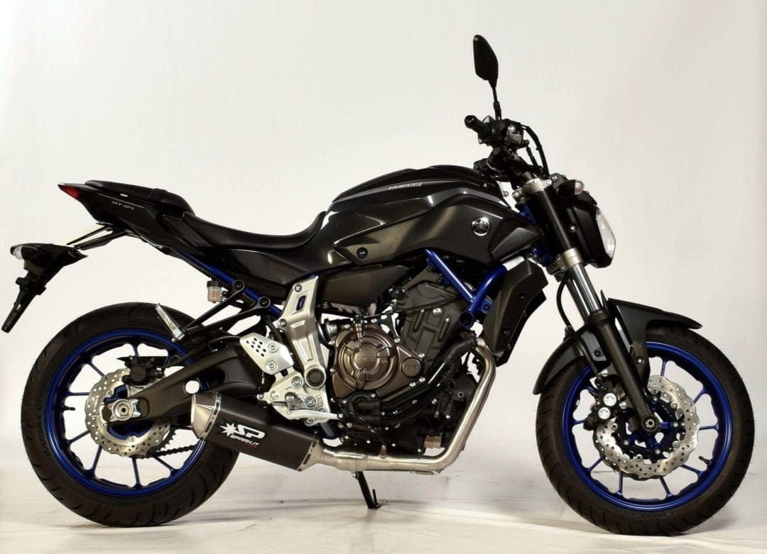 Spark Exhaust Yamaha MT07 FULL SYSTEM HIGH mounting: silencer ...