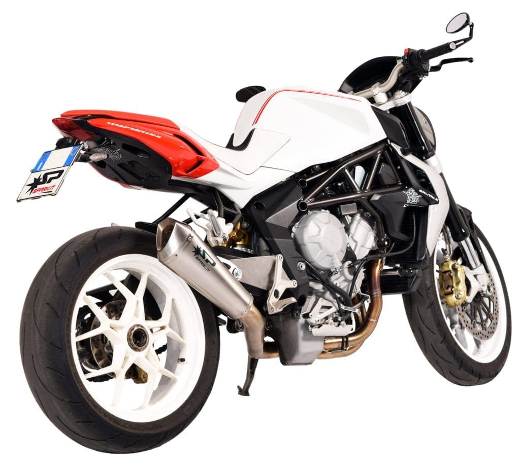 Spark Exhaust MV Agusta Brutale 800 2015 2016 slip-on Konix dark style ...